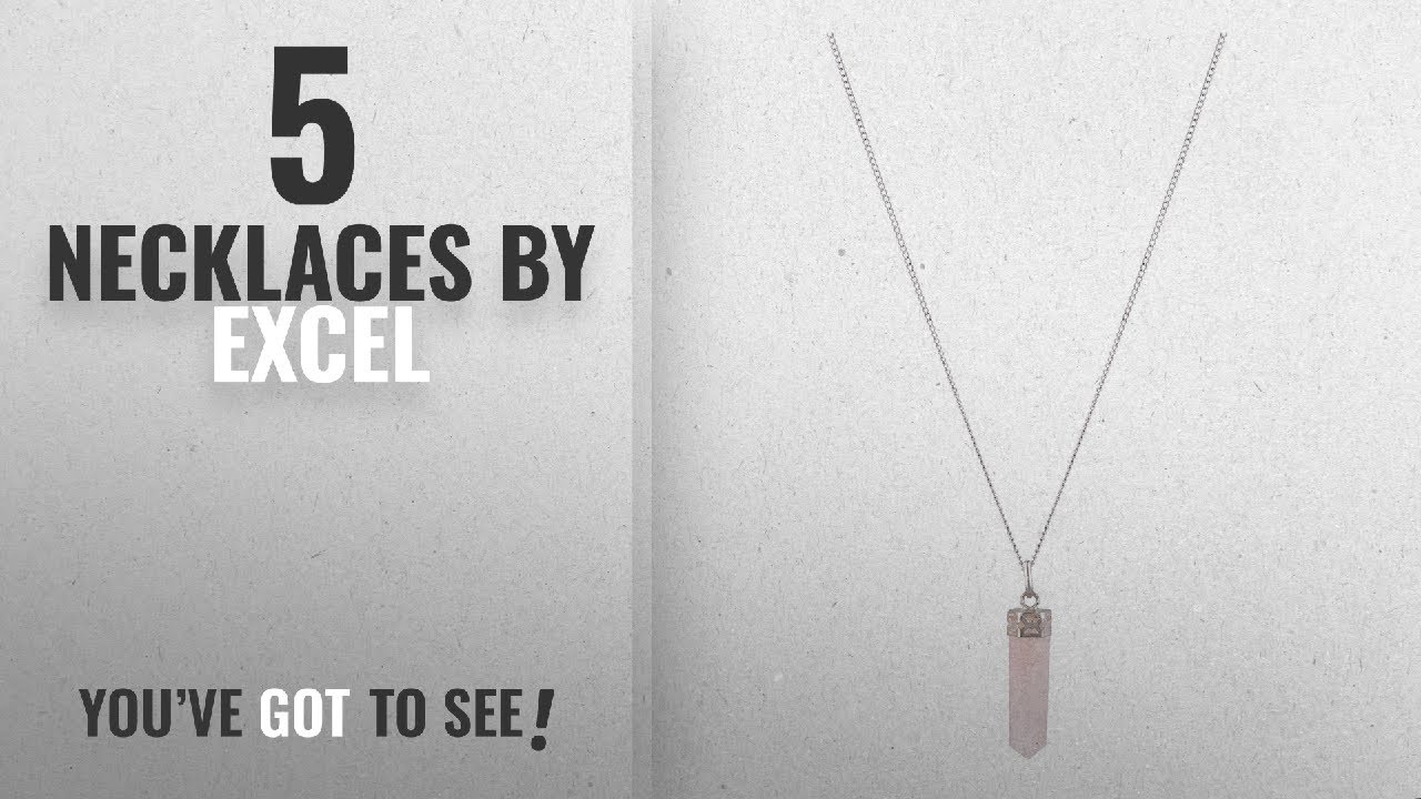 Top 10 Excel Necklaces [2018]: Excel Pink Rose Quartz Healing Reiki ...