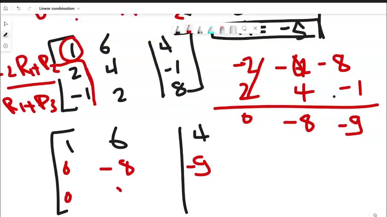 Linear combination - YouTube