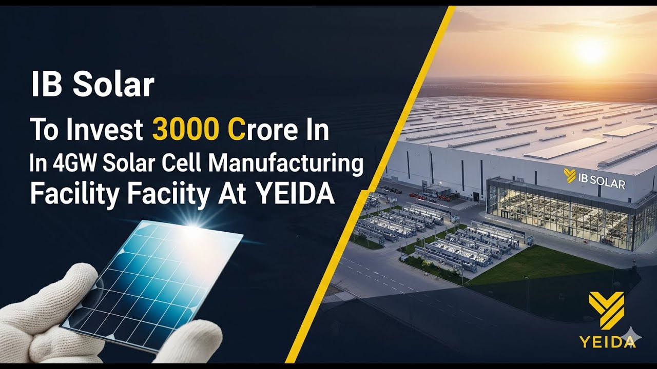 IB Solar To Invest 3000 Crore In 4GW Solar Cell Manufacturing Facility ...