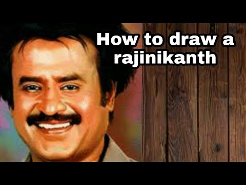 How to draw a real rajini with oil pastel - YouTube