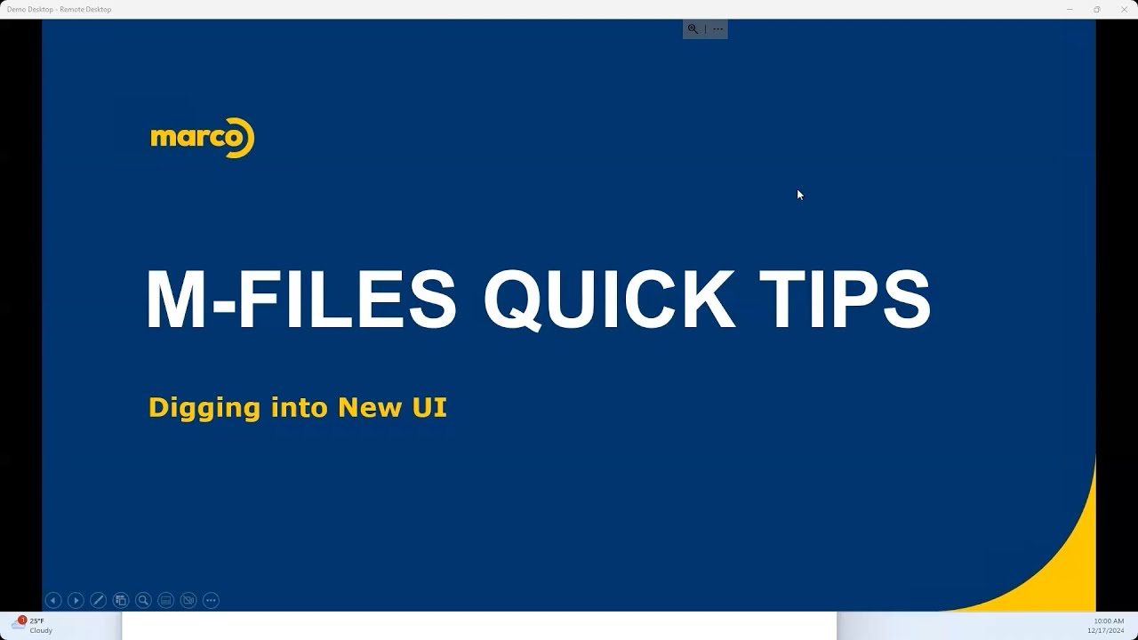 M-Files Quick Tips - Digging into New UI - YouTube