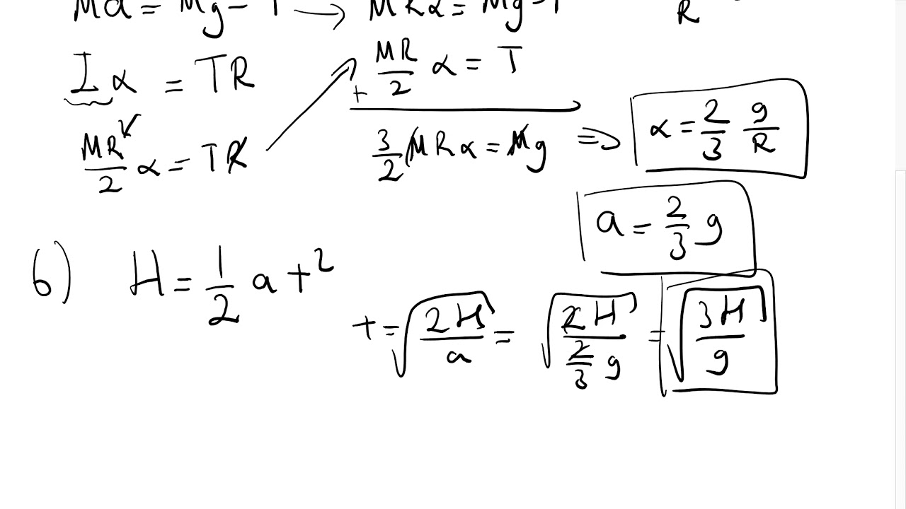 PHYS 101 Final Question 3 - YouTube