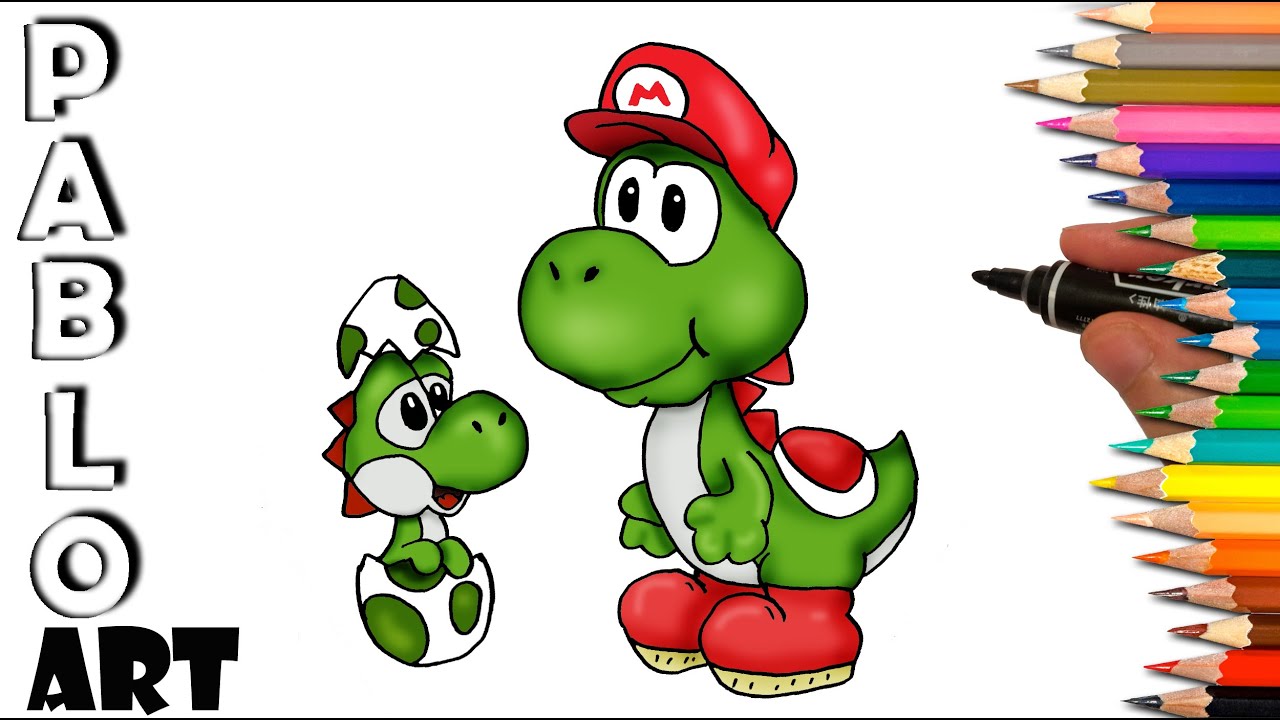 Baby Yoshi Drawings Easy Steps To Draw Yoshi: Cute Drawing Tutorial