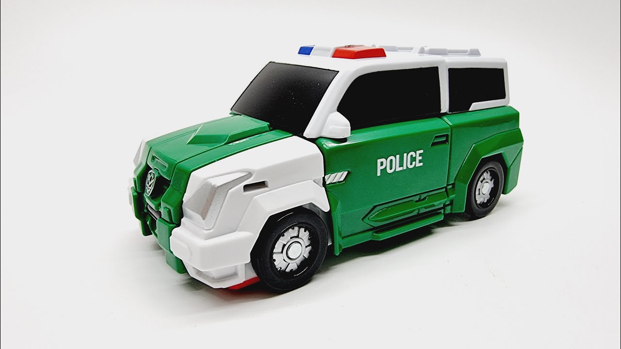 Hello Carbot PRUDI BOOM Police Car Toy Transform 헬로카봇 붐바 푸르디붐 하이퍼캅스의 왼팔 ...
