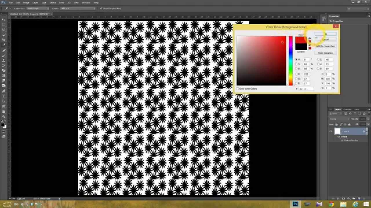 how to make pattern in Photoshop cc tutorial - YouTube