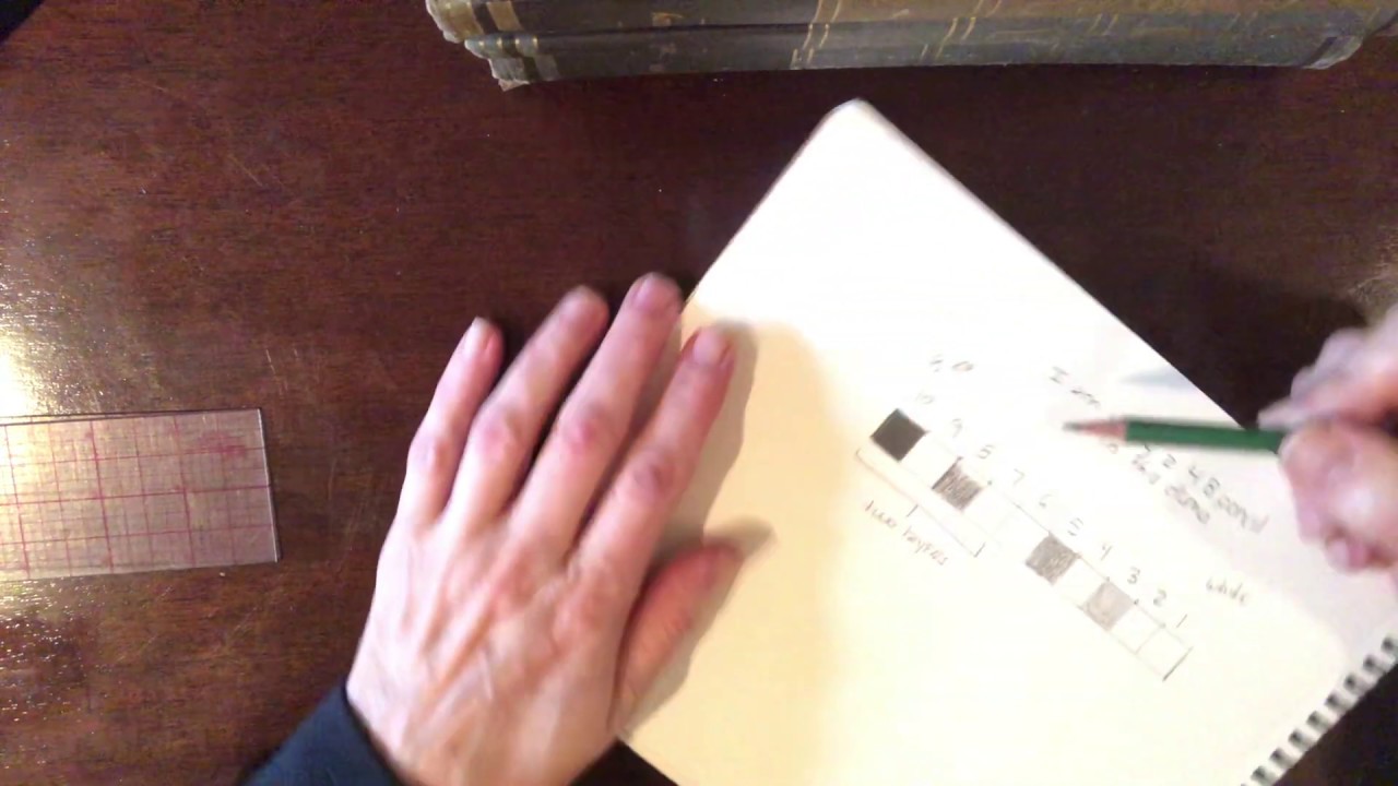 Create a ten step gray-scale with drawing pencils - YouTube