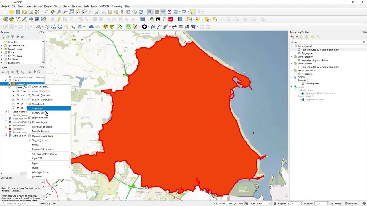 Qgis Join Attributes By Location Youtube