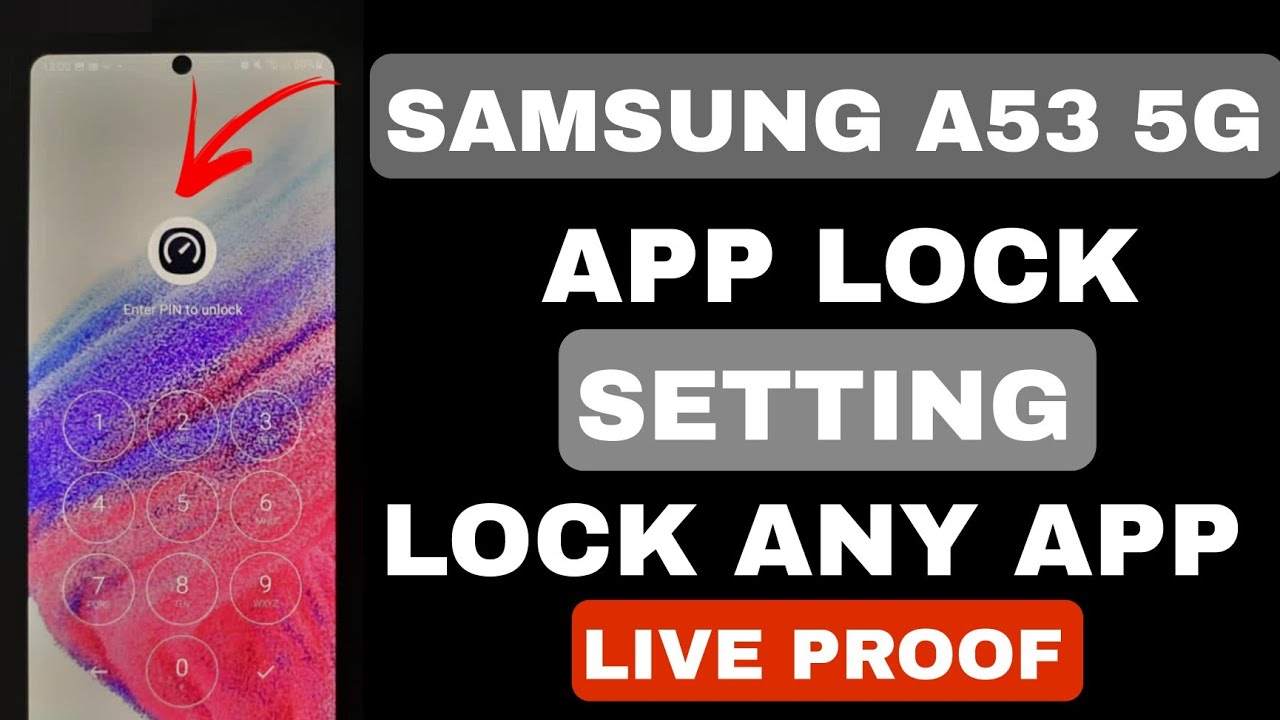 How to lock app in Samsung A53 5G ll Samsung Galaxy A53 5G App Lock ...