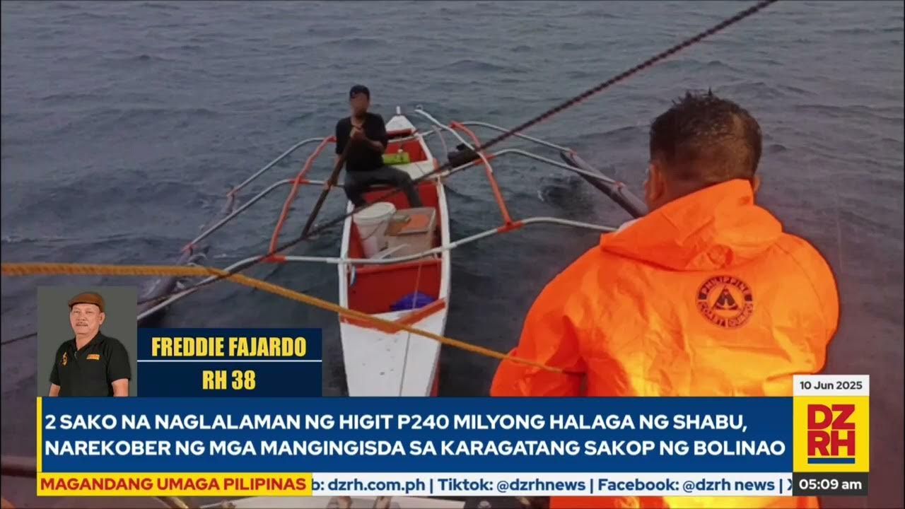 2 sako na naglalaman ng higit P240-M halaga ng shabu, narekober ng mga mangingisda sa karagatan ...