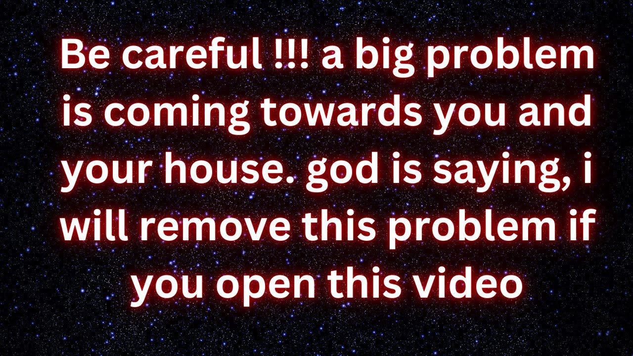 Angels Say, Be careful !!! a big problem is coming towards💌 Jesus ...