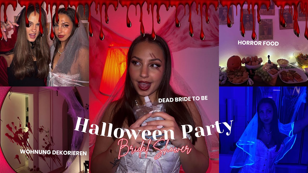Ich verwandel unsere komplette Wohnung 🩸🕸️ - Halloween Bridal Party ...