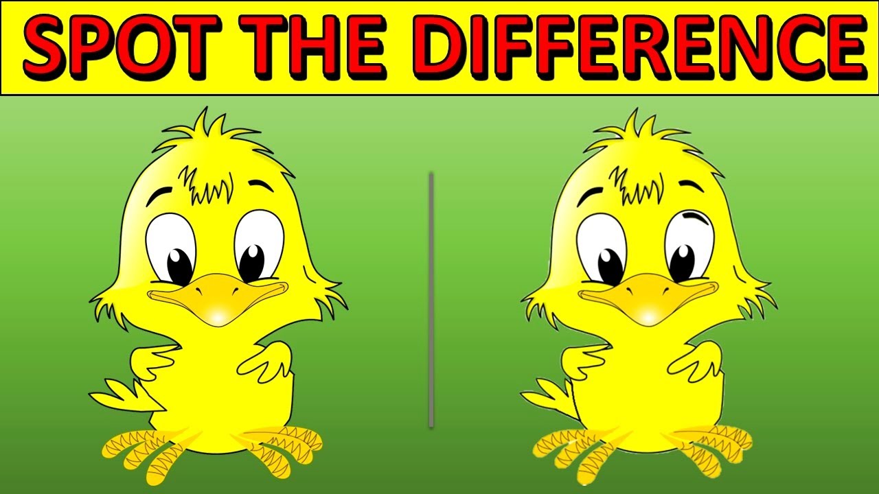 Spot the Difference game [#07] | Find three differences | Questions and ...