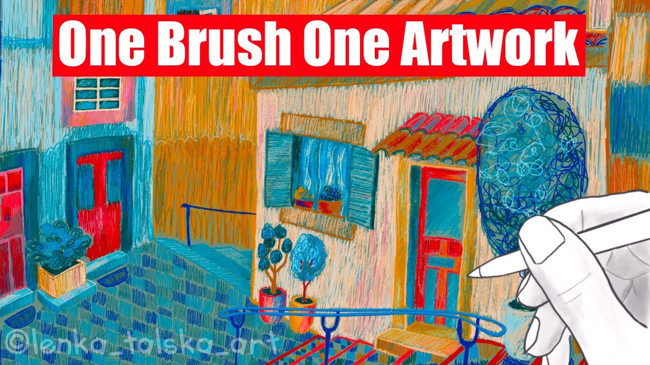 One Brush Challenge: Amazing Procreate Pencil Brush - Narinder! - YouTube