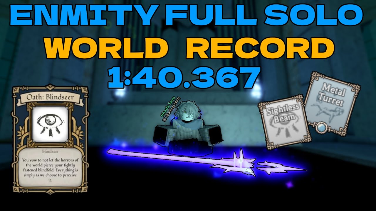 Heart of Enmity: Full Solo (former) WORLD RECORD [1:40.367] | Deepwoken ...