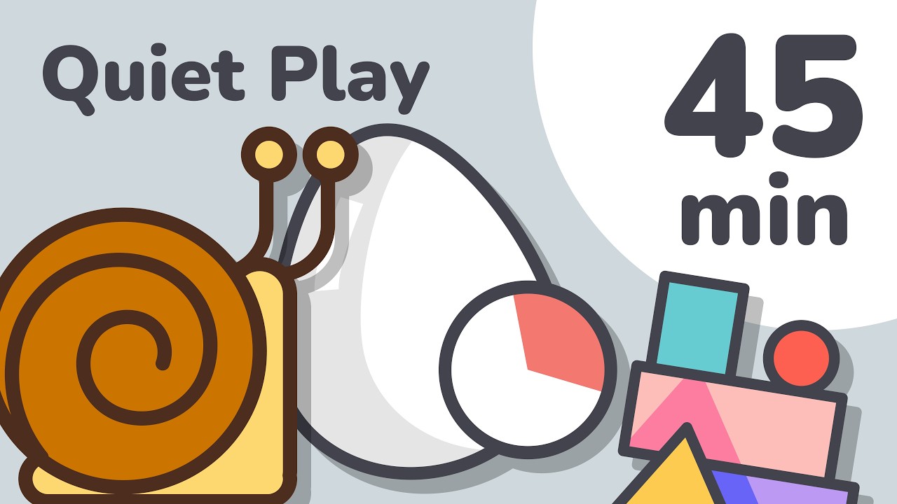 45 Minute Quiet Play Timer for Kids (Visual Countdown) - YouTube