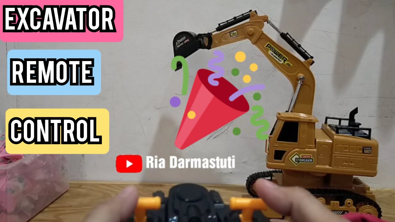 Tutorial Mainan Excavator Remote Control - YouTube
