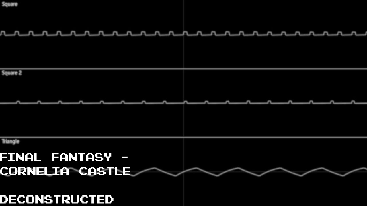 "Cornelia Castle" - Final Fantasy I [Oscilloscope View] - YouTube