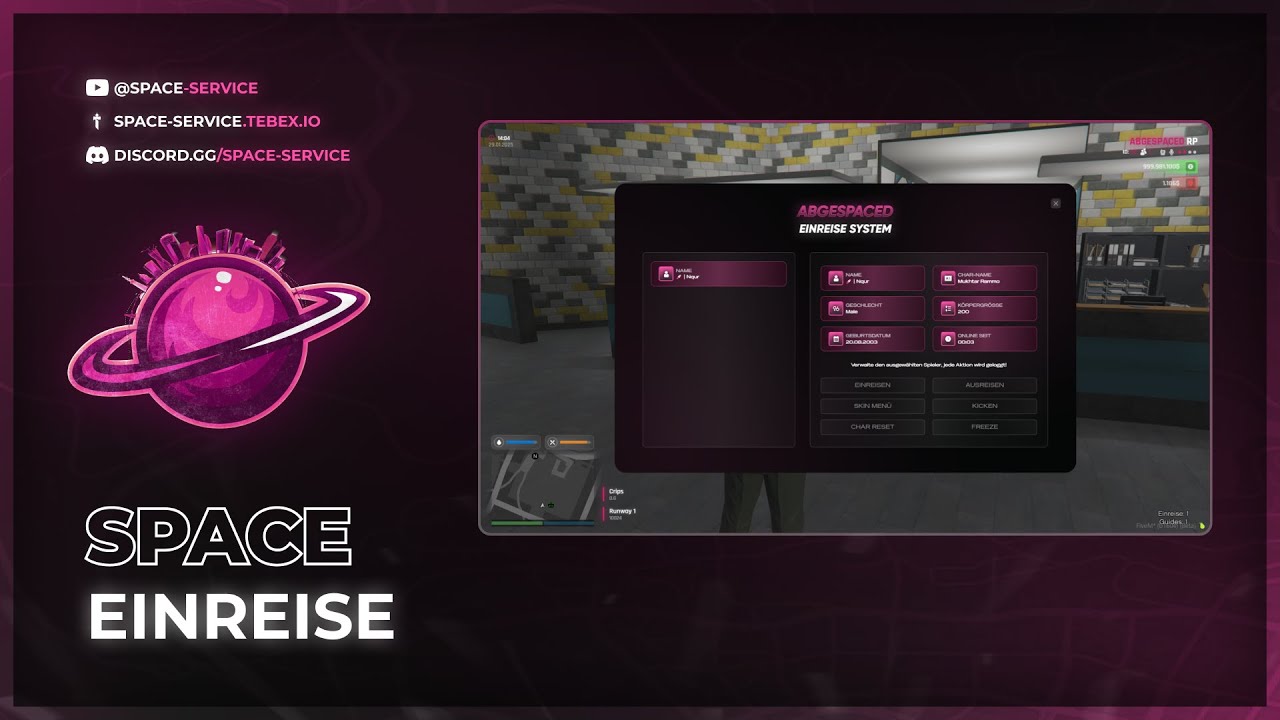 Einreise-System | by Space-Service! [ESX][FIVEM] - YouTube