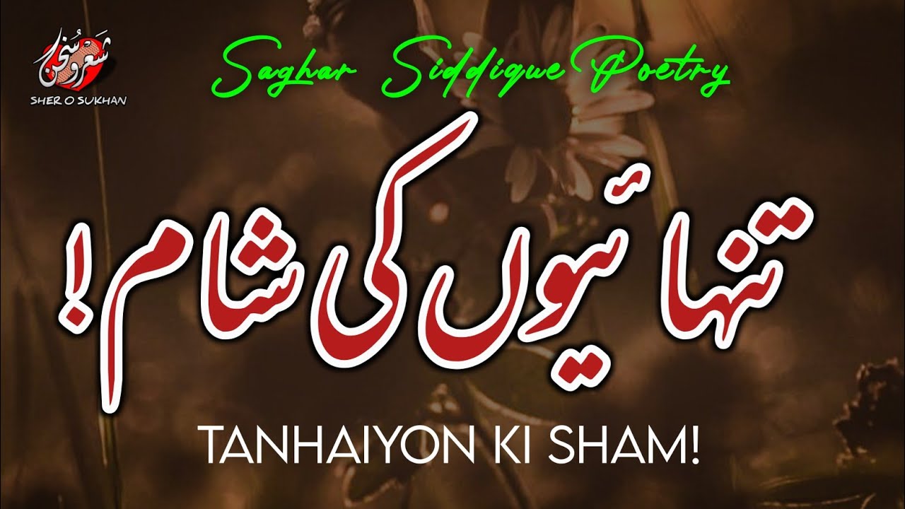 Ai husn e lala fam! zara aankh to mila | Saghar Siddique Peotry ...