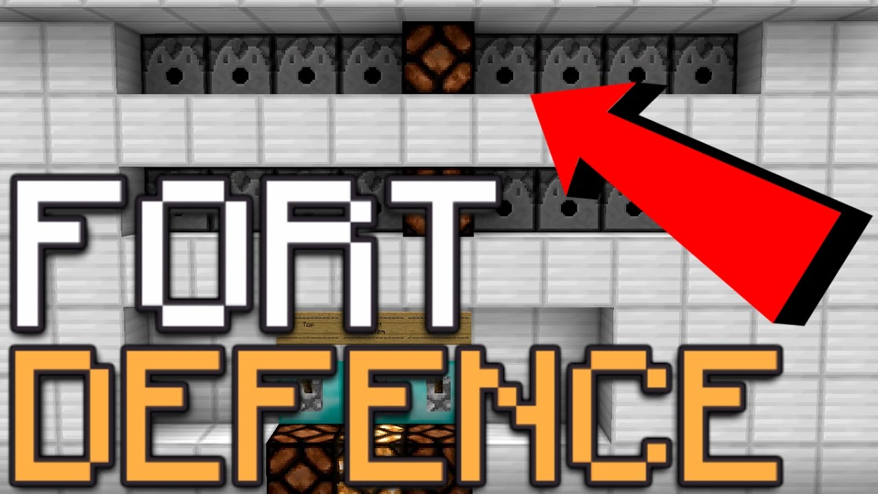 Minecraft: FORT DEFENSE SYSTEM! - YouTube