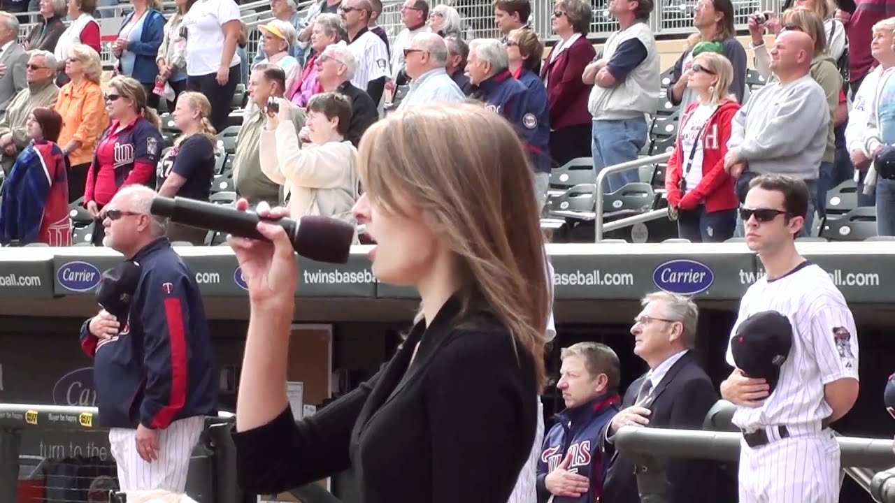 Jenny LeDoux Twins Game National Anthem.m2ts - YouTube