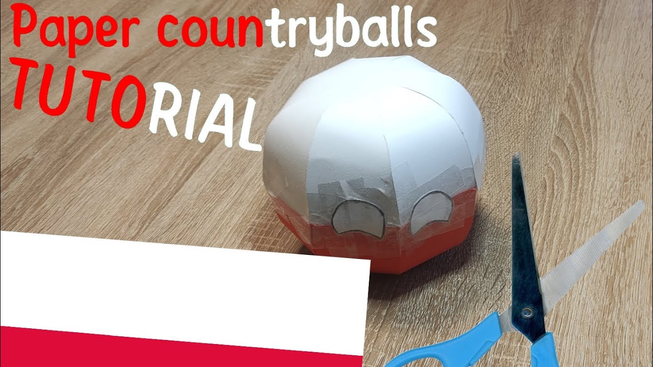 How to make paper countryballs tutorial: making Poland 🇵🇱 - YouTube