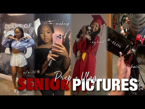 🎓 GRWM FOR SENIOR PICTURES + VLOG | maintenance day, dying bundles, photoshoot, + more