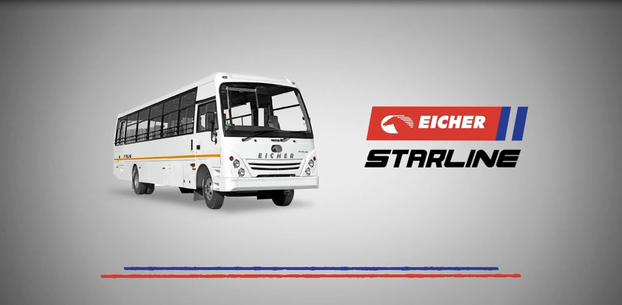 The next generation feature-packed Eicher Starline Staff Bus - YouTube