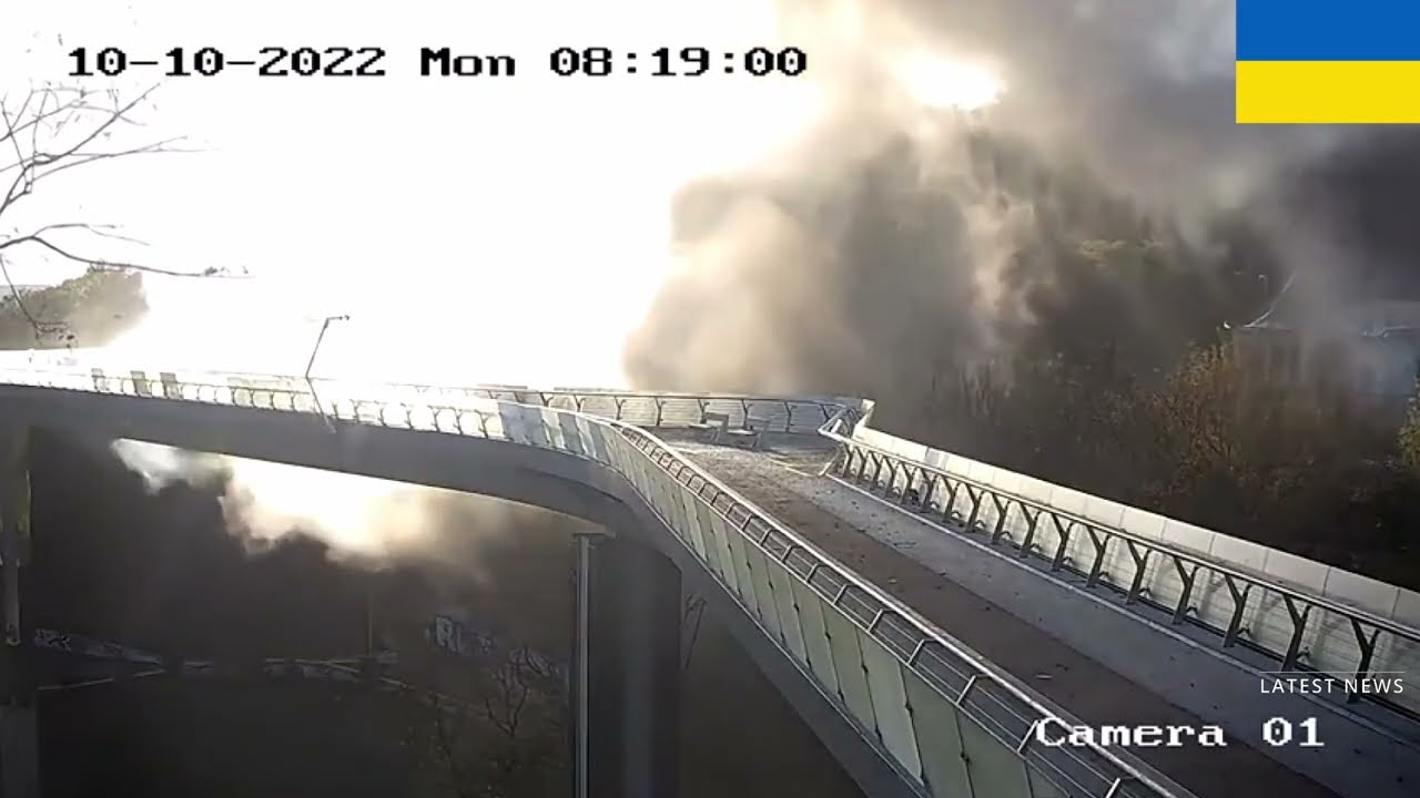 Russia strikes bridge in Kyiv in revenge strike for Kerch bridge in ...