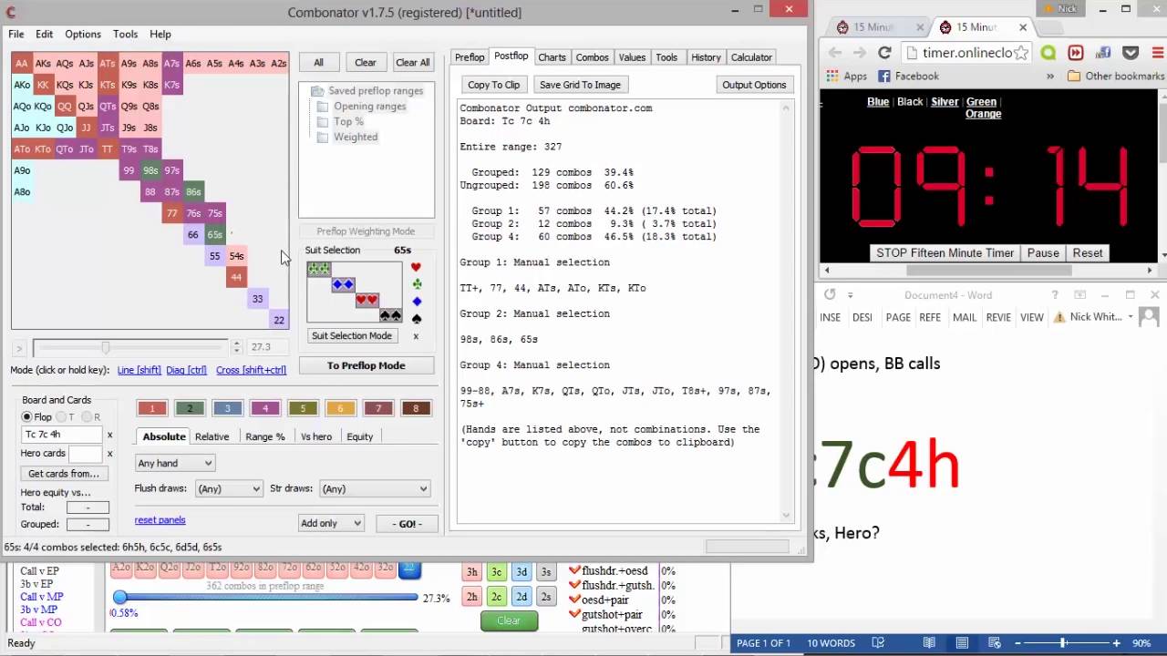 The Ultimate 15 Mins Poker Study Guide - PFR GTO Estimate Exercise ...