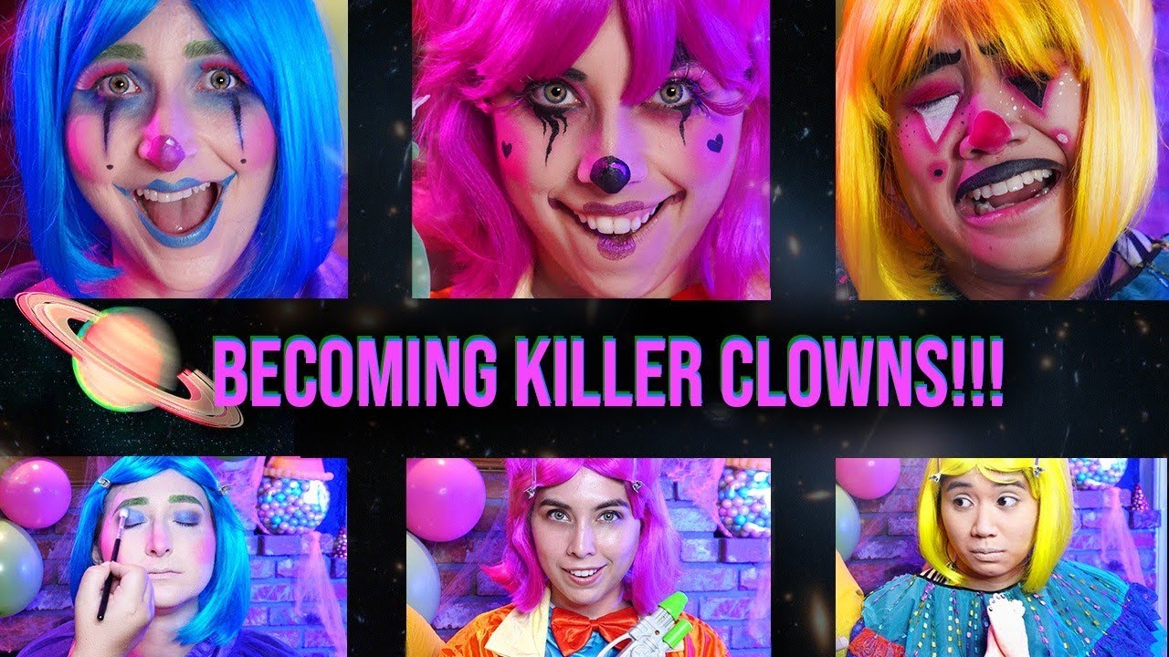 Killer Klowns From Outerspace Halloween Clown Makeup Tutorial - YouTube