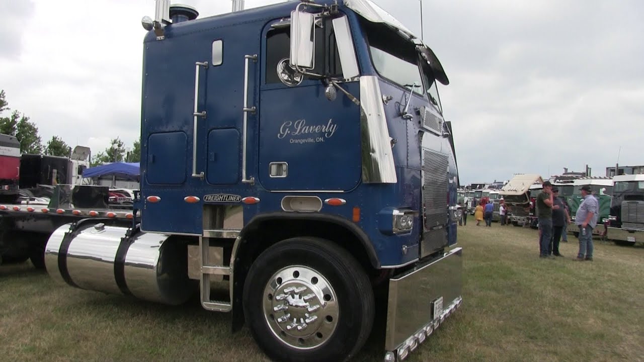 1987 Blue Freightliner Cabover At Clifford Truck Show 2024 - YouTube