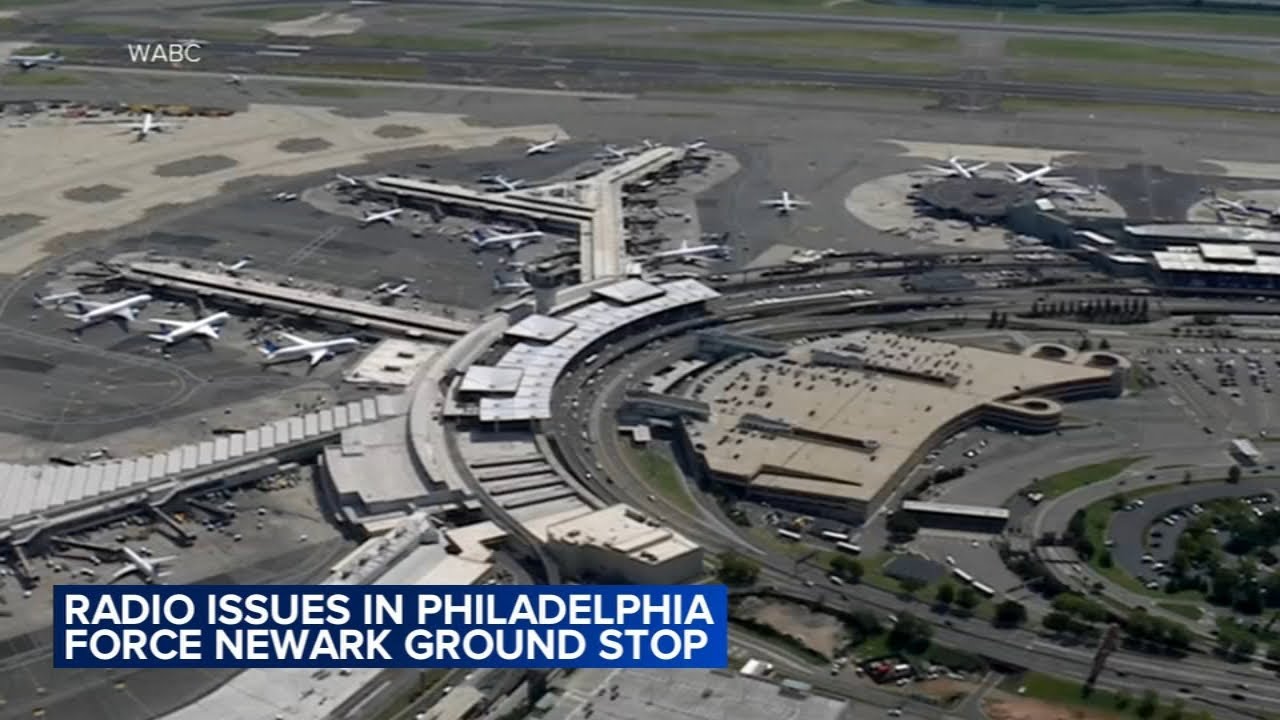 Radio issues in Philadelphia force Newark Airport ground stop - YouTube
