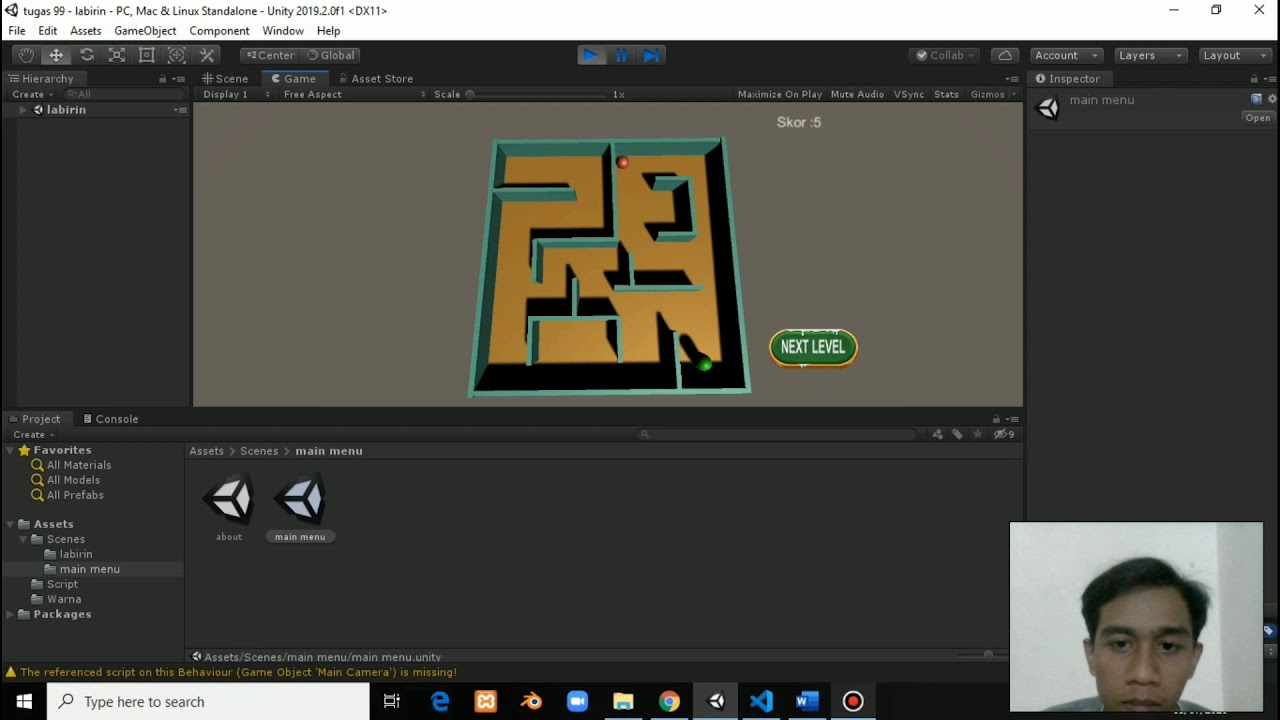 GAME CLASSIC MAZE | UNITY - YouTube