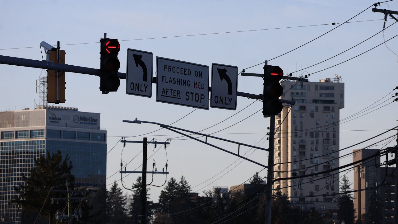 Permissive / Protected Double Left with Flashing Red Arrow (Towson, Md ...