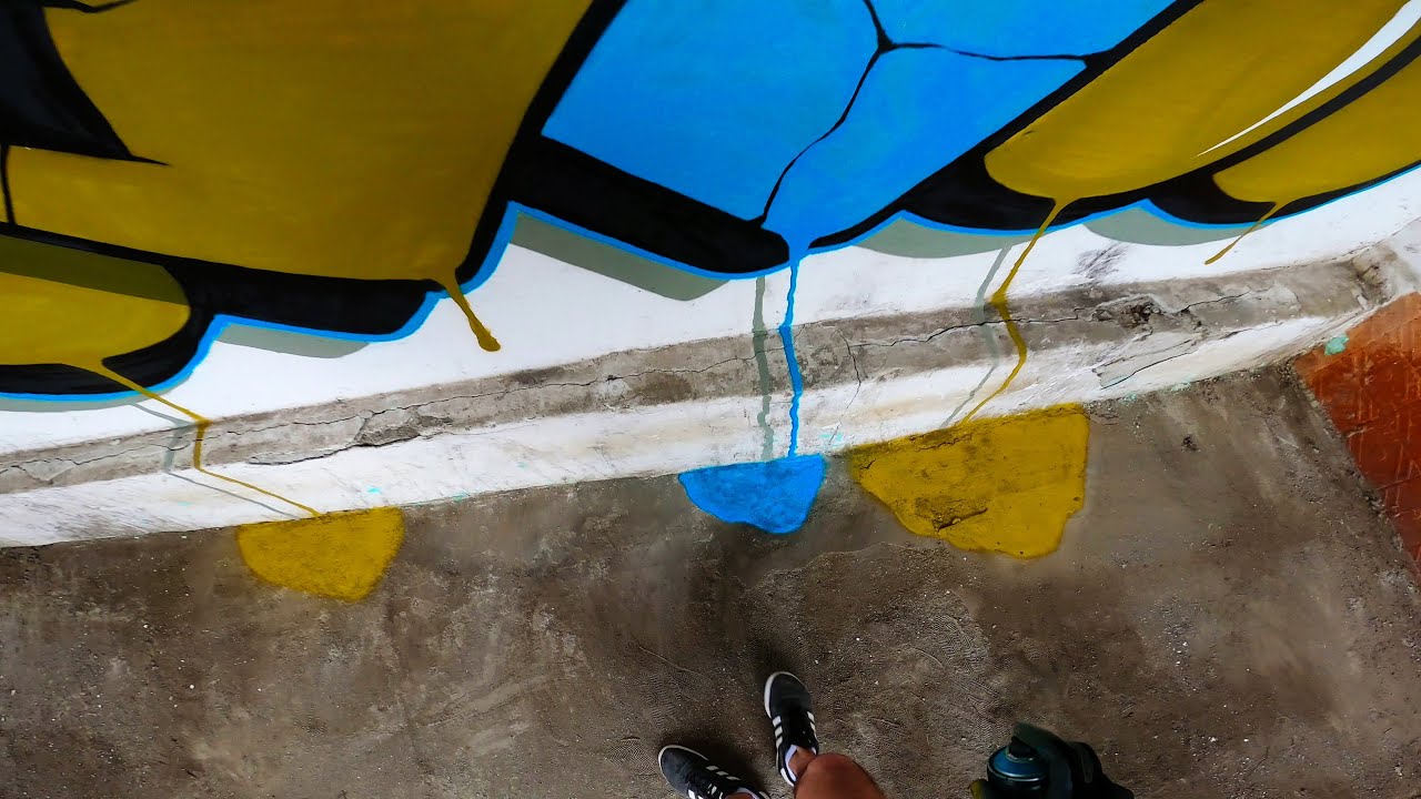 Graffiti - Tesh | Abandoned Store | GoPro [4K] - YouTube