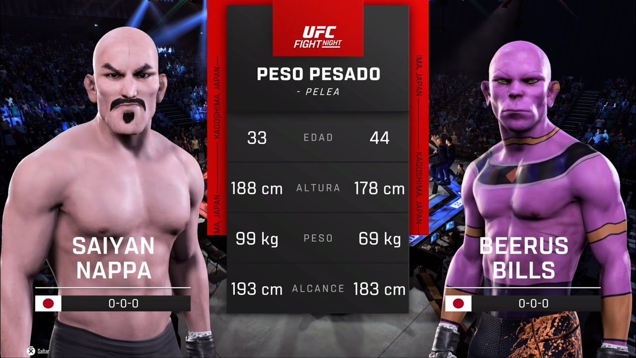 Nappa vs. Beerus - EA Sports UFC 5 - Epic Fight - YouTube
