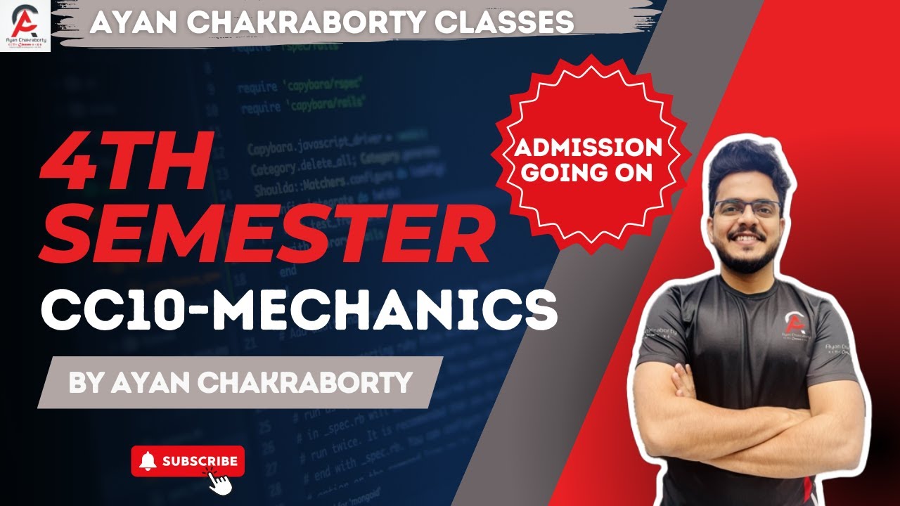 Introduction class of 4th Semester CC10 Mechanics// Ayan chakraborty classes// #mathematics ...