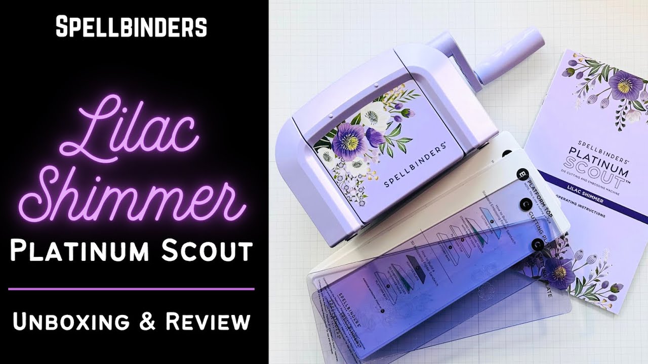 Must See! Spellbinders LILAC SHIMMER Platinum Scout - Mini Diecutting ...