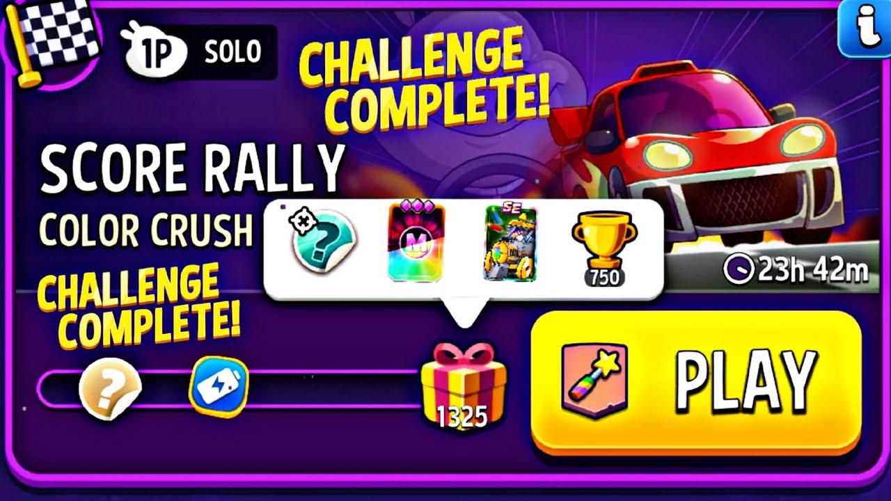 Color Crush Solo Challenge Score Rally | Match Masters Solo Challenge ...