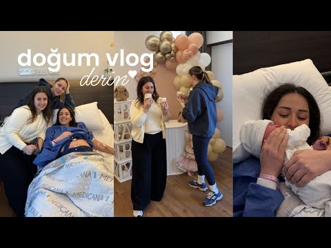 en yakın arkadaşımın doğum vlogu🍼 | resmen teyze olduk!