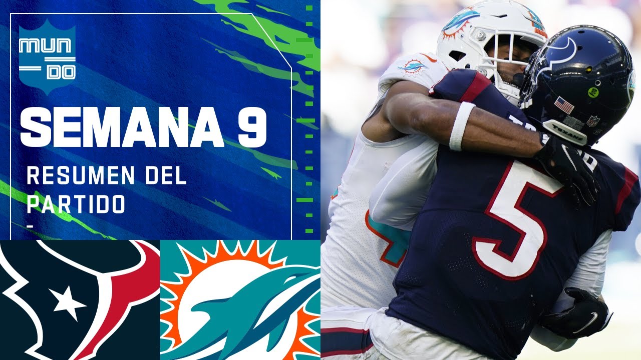 Houston Texans vs Miami Dolphins | Semana 9 2021 NFL Game Highlights ...