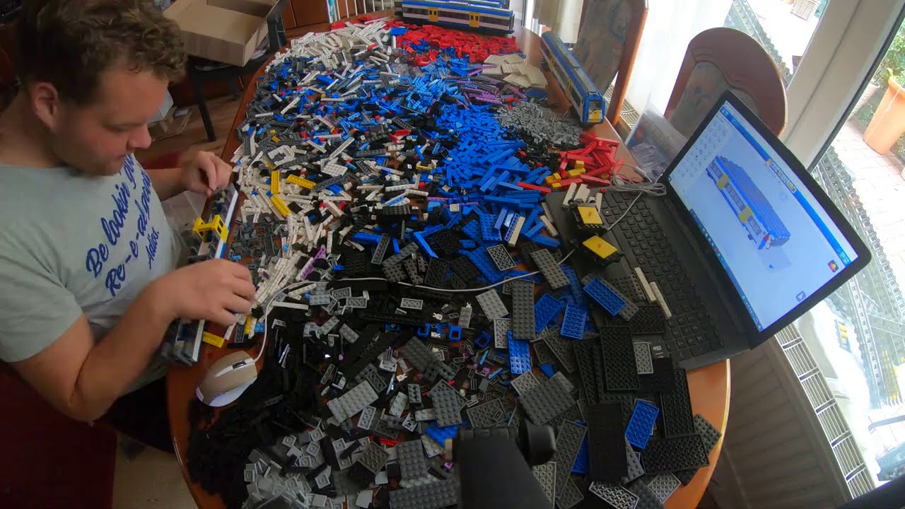 Speed Build Lego MOC Custom train NOB Nord Ostsee Bahn Marschbahn 9v ...