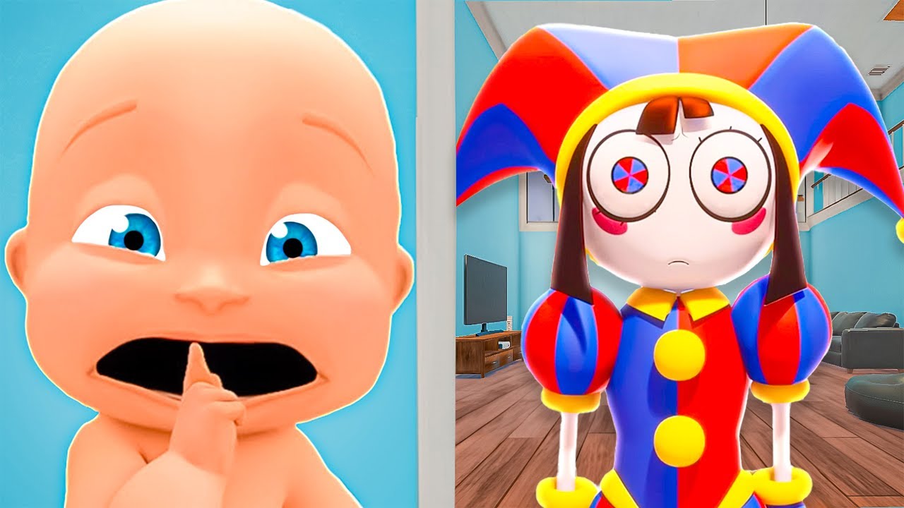 Baby and POMNI play HIDE AND SEEK! - YouTube