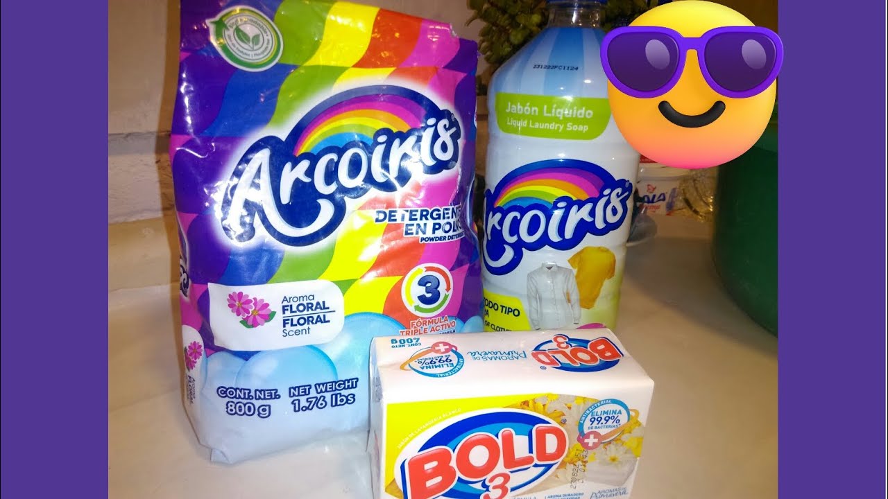 Jabón líquido Arcoiris 4 litros con $10 y si que limpia 😁 - YouTube