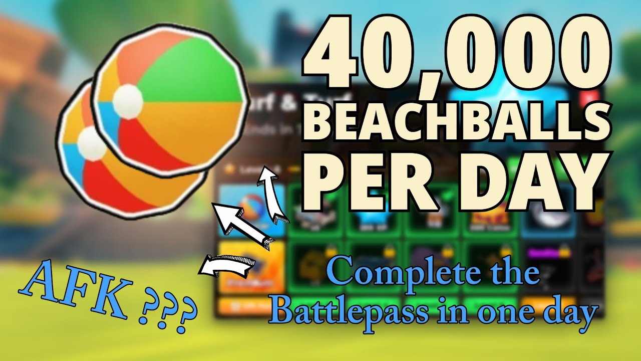 TDS How to AFK Grind Beach Balls in TDS/ Up to 40,000 Beach Balls per ...
