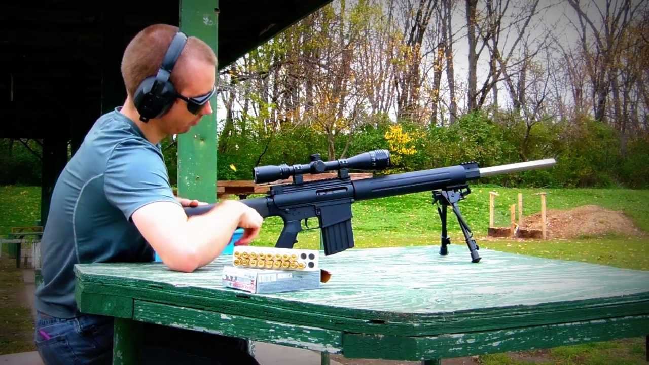 DPMS LR-308 24" Stainless Bull Barrel First Shots - YouTube
