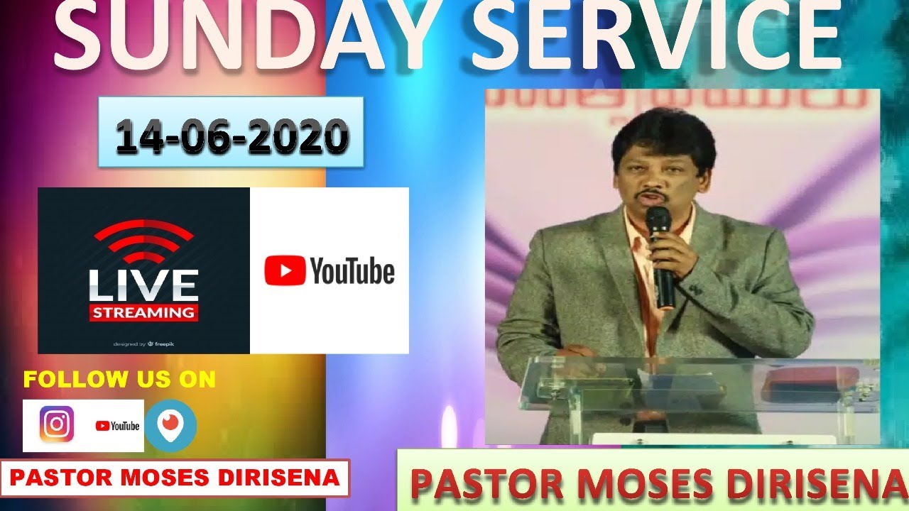 Sunday Service Live Pastor Moses Dirisena's - YouTube