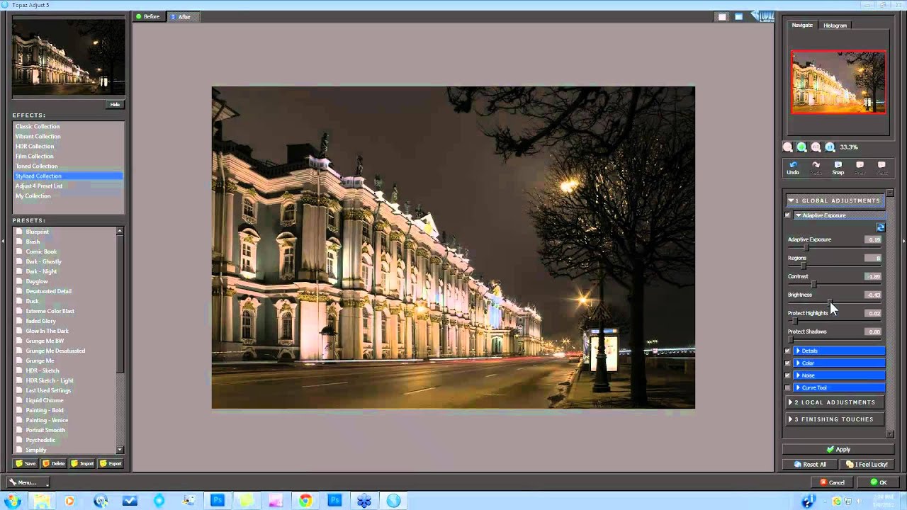 Night Photography Enhanced with Adjust, B&W Effects and Star Effects ...