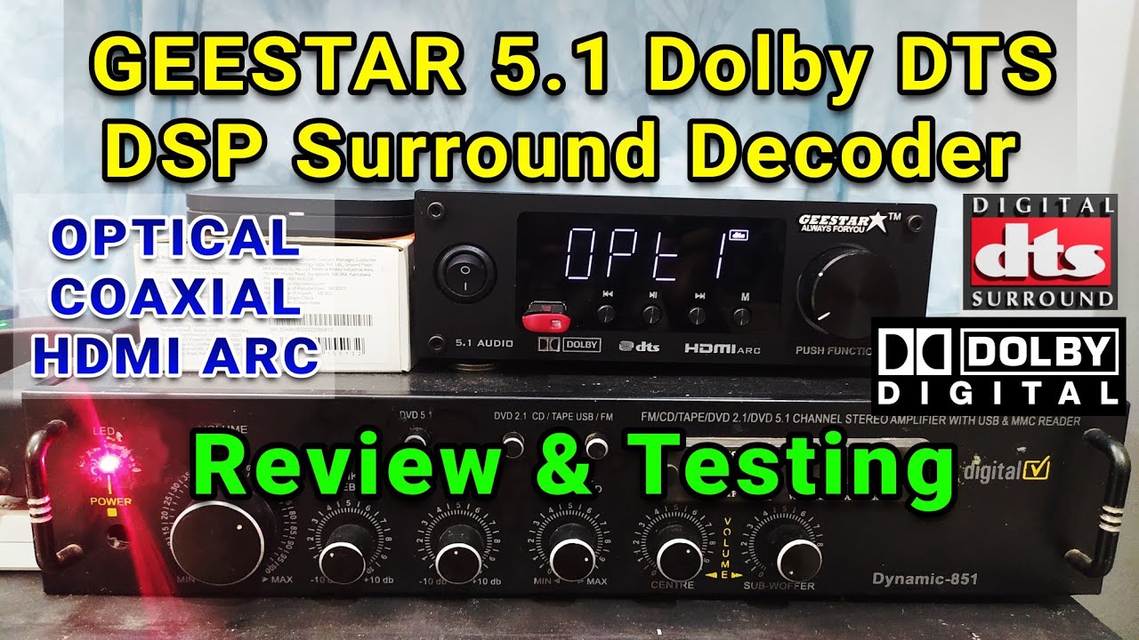 Geestar Audio Dolby DTS DSP Decoder Review and Testing in Malayalam | 5 ...